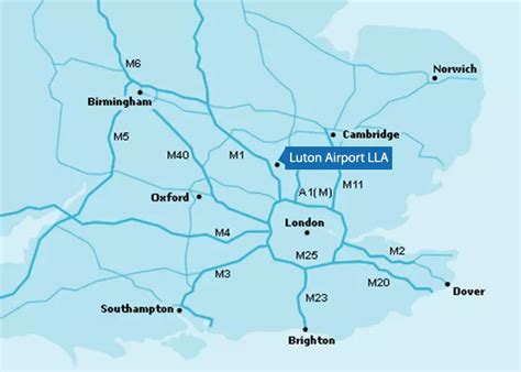 Map And Directions To London Luton Airport Lla And Guide