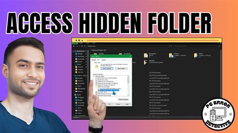 How To Access Hidden Folder In Windows 10 Reveal Discover Youtube