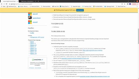 Classifier Missing Python Issue Azure Azure Sdk For Python GitHub