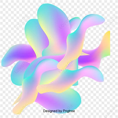 밝은 색 단위 경도 곡선 일러스트예쁘다컬러 Png 일러스트 무료 다운로드 Lovepik