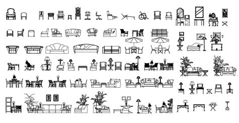 AutoCAD 2D Furniture