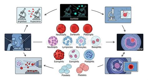 Diagram Illustrating Different Microscopy Techniques Brightfield