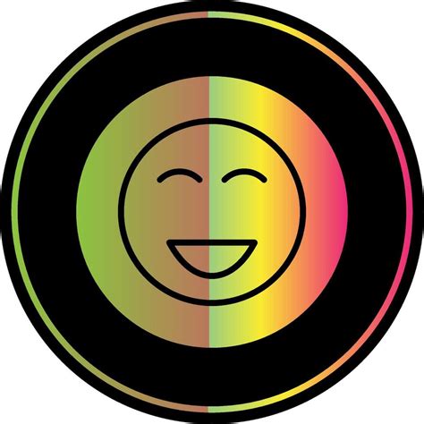 Happy Glyph Due Color Icon Design 43839592 Vector Art At Vecteezy