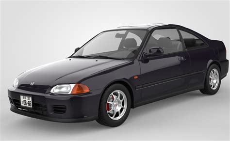 Honda Civic Ej1 Coupe 3d Model By Carmodels3d