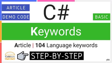 C Keywords Codebuns