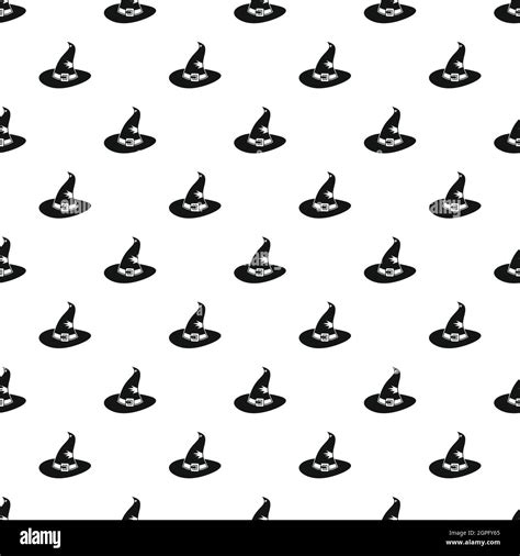 Witch Hat Pattern Simple Style Stock Vector Image And Art Alamy