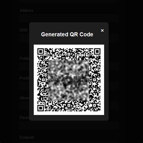 Github Rig0wireguard Qr A Self Hosted Qr Code Generator For Wireguard Configs