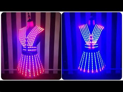 😍 Disfraz De Baile Con Luz Led Vestido Luminoso Para Discoteca