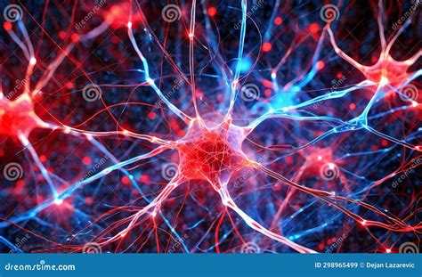 Brain Synapses Neural Networks Of The Human Brain Stock Illustration