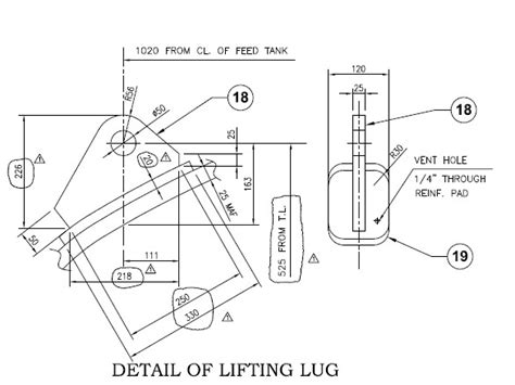 Lifting Lugs On Vertical Vessel Top Head Eng Tips