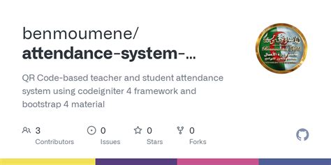 Github Benmoumeneattendance System Using Codeigniter 4 Qr Code