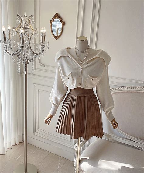 핏예쁨💜 마누아 세트 미니 투피스 결혼식 하객룩 파티룩 브라이덜샤워 돌잔치원피스 가을하객룩 겨울원피스 연말모임룩 셀프웨딩 니트미니원피스 플리츠스커트 크롭가디건 크롭니트