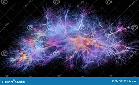 Functional Connectivity Patterns Visualized In Brain Scan Image Ai