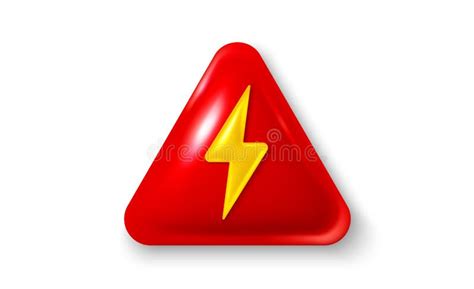 Lightning Thunder Energy Power Bolt 3d Icon Realistic 3d Electric