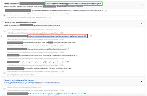 firebase crashlytics crashes not sorted by top level exception type