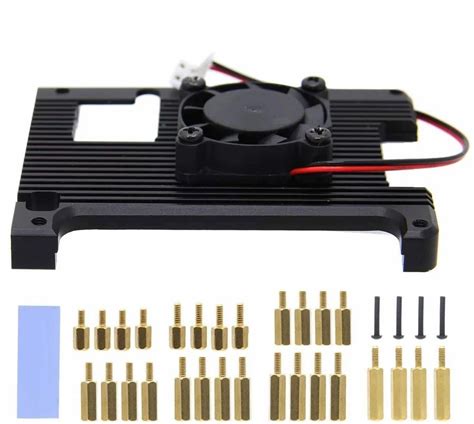 Raspberry Pi Embedded Heatsink With Fan P A Raspberry Pi B Armor Aluminum Radiator With