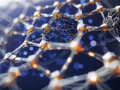 premium ai image blockchain mesh network chaos technology wire mesh