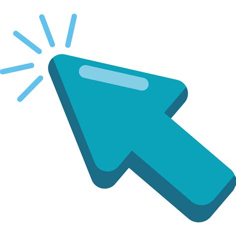 Blue Arrow Cursor 24096688 Png