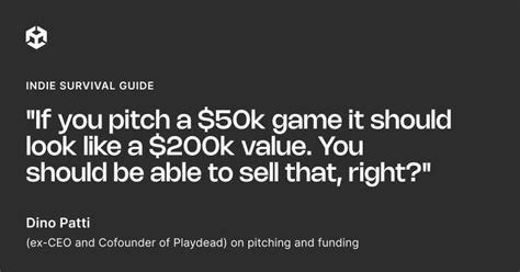 Indie Survival Guide Unity For Indies Unity