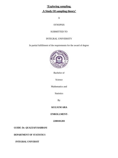Ststs Desertation Pdf Sampling Statistics Statistics