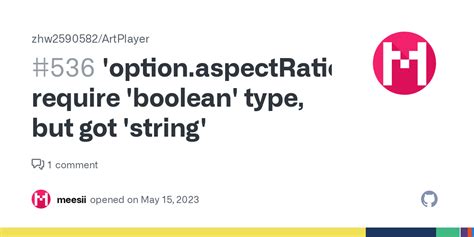 Optionaspectratio Require Boolean Type But Got String · Issue