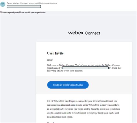 solved webex connect how to access it from my org cisco community
