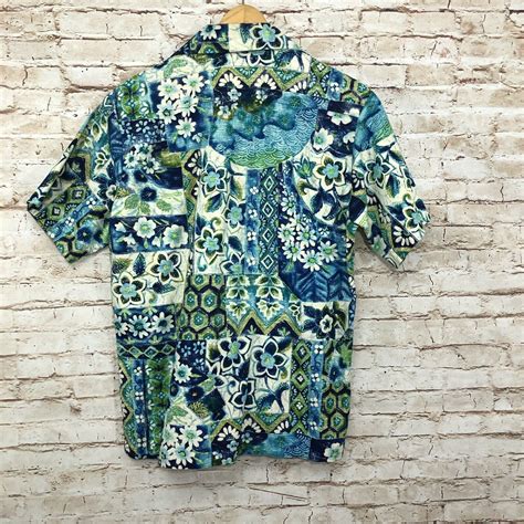 Vintage Hawaiian Reverse Print Shirt Aloha Kahanamoku By Duke