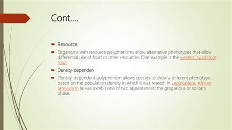 Polymorphism And Polyphenism Pptx