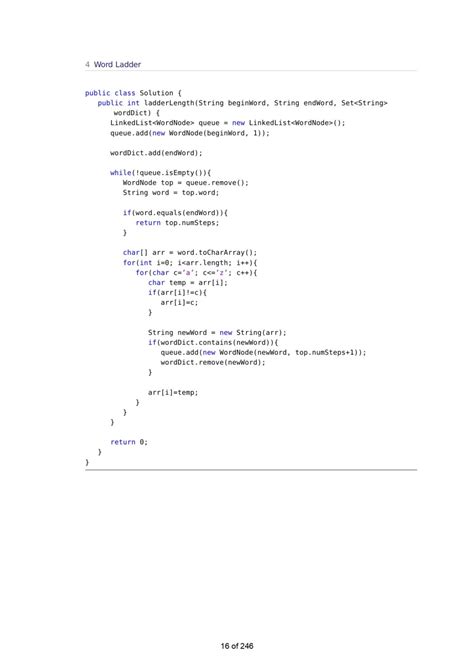 Leetcode Solutions In Java Pdf