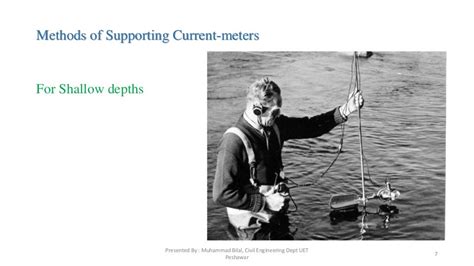 Velocity Measurement Using Current Meter