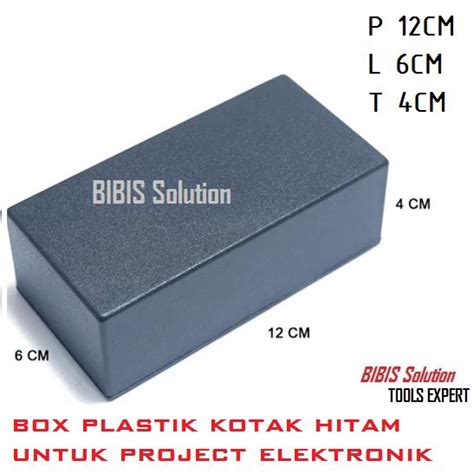 Jual Box Plastik Hitam Type X2 Kotak Tempat Rangkaian Komponen Modul Elektronik Project Box