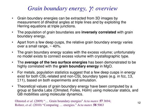 Ppt Grain Boundary Properties Energy Powerpoint Presentation Free