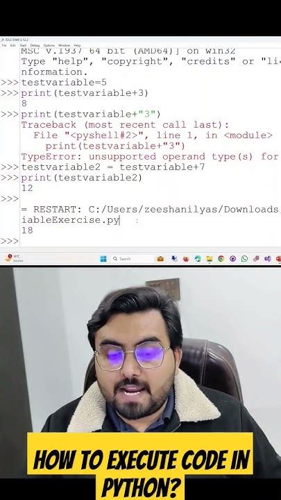 How To Execute Code In Python Python Pythonforbeginners Programming