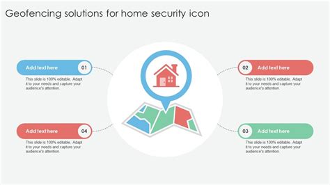 Geofencing Solutions For Home Security Icon Ppt Sample Ppt Example