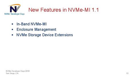the nvme management interface nvmemi overview and new