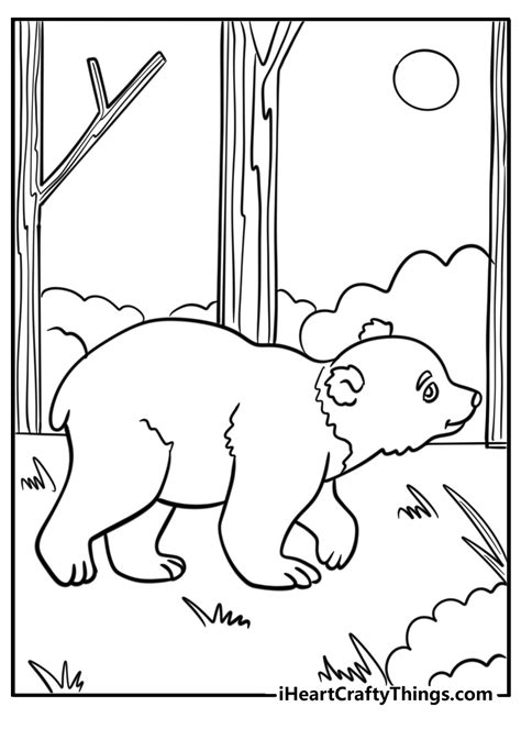 Little Bear Coloring Page Free Printable