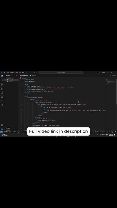 🚀 Create A Stunning Space Themed Animated Button With Html And Css Htmlcss Coding