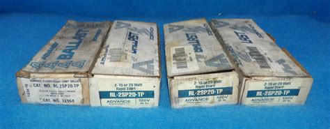 Lot Of 4 Nib Advance Rl 2sp20 Tp 120v Rapid Startballast 1 Year