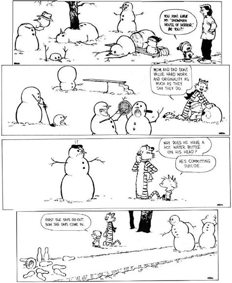 Snowmen Calvin And Hobbes Calvin And Hobbes Comics Calvin And