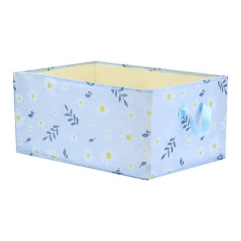 Uxcell Collapsible Floral Pattern Storage Cube With Handles 19 7 X 13 8 X 9 1 Inch Kroger