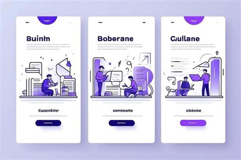 Premium Photo Web Onboarding Screens Ui Design Vector Template