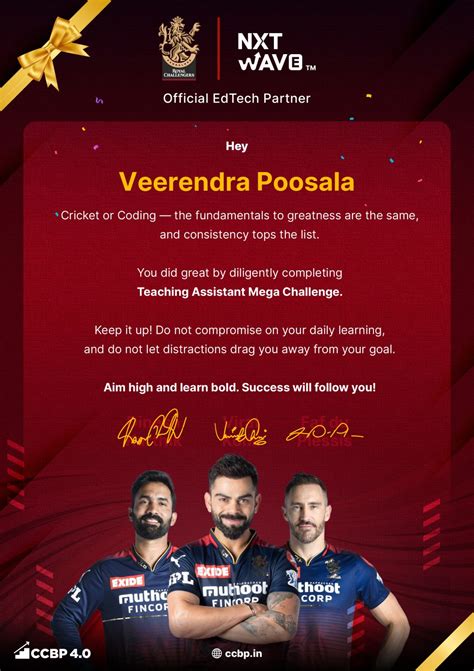 Veerendra Poosala On Linkedin Iamnxtwaveta Rcb Megachallenge