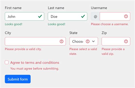 Html Form Validation With Bootstrap Codexworld