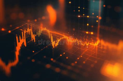 a dynamic financial market graph with fluctuating line chart