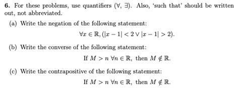 Solved For These Problems Use Quantifiers V Also Chegg