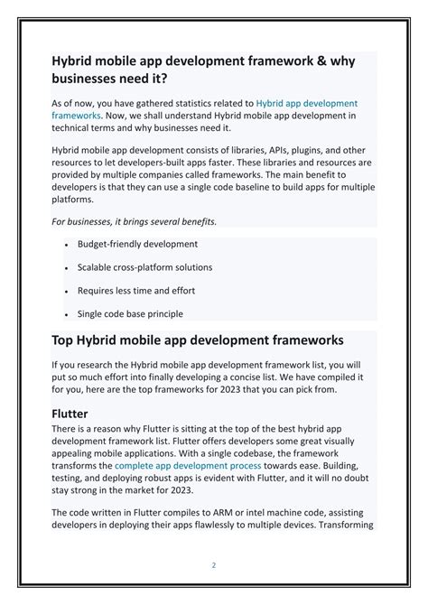 Ppt What Are The Top Hybrid Mobile App Development Frameworks For
