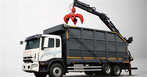 타타대우상용차 특장차 프리마 중형 너클 크레인 출시