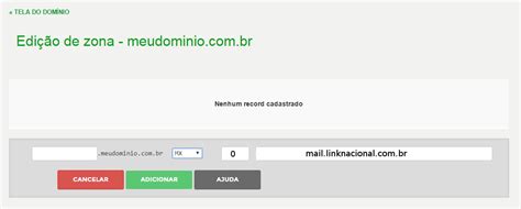 Alterando MX Do Registro Br Para O Servidor Da Link Nacional