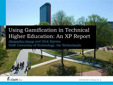 Ppt Using Gamification In Technical Higher Education An Xp Report