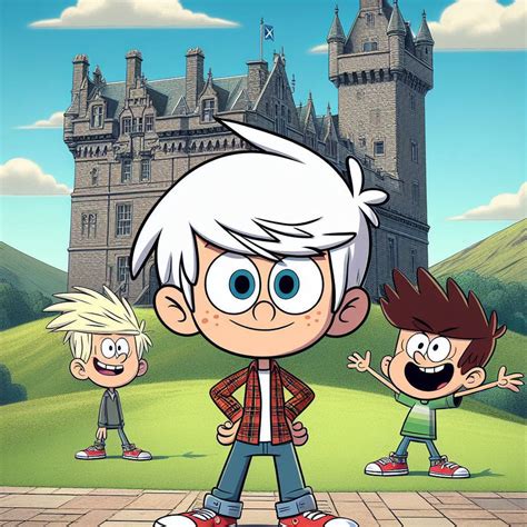 Loud House Style Boy With White Hair At Scotland By Iamalexcaspian On